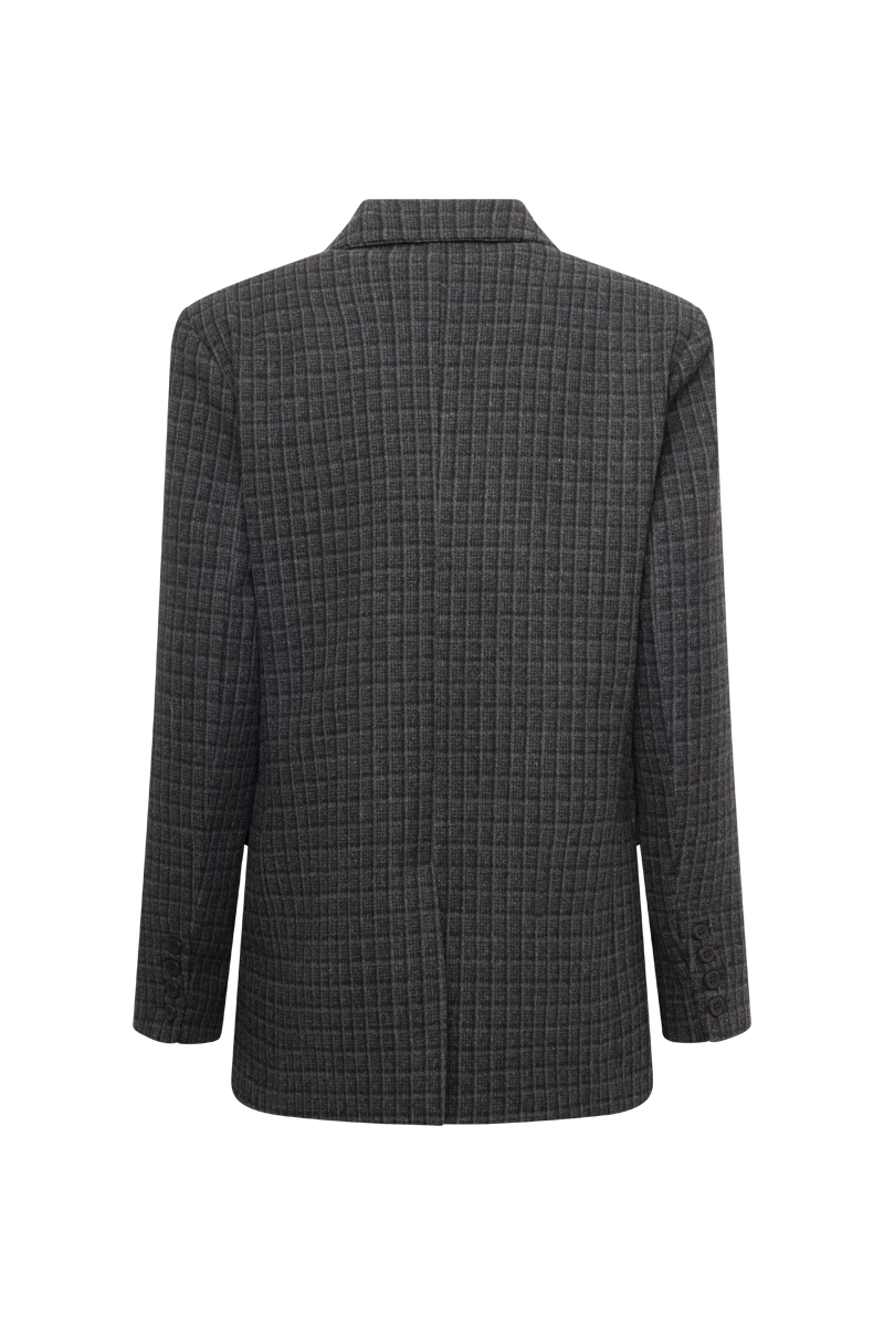ΚΑΡΟ ΣΑΚΑΚΙ ΣΕ ΦΑΡΔΙΑ ΓΡΑΜΜΗ - BLACK GRAY | Zini Boutique