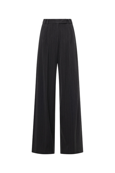ΨΗΛΟΜΕΣΟ ΠΑΝΤΕΛΟΝΙ ΣΕ ΦΑΡΔΙΑ ΓΡΑΜΜΗ - BLACK | Zini Boutique